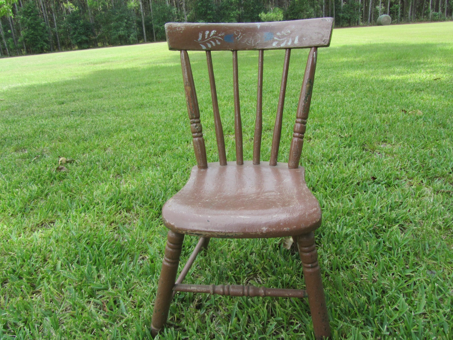 Vintage Chair, Wood chair, Furniture, Antique Wood Chair, Childs Chair ...