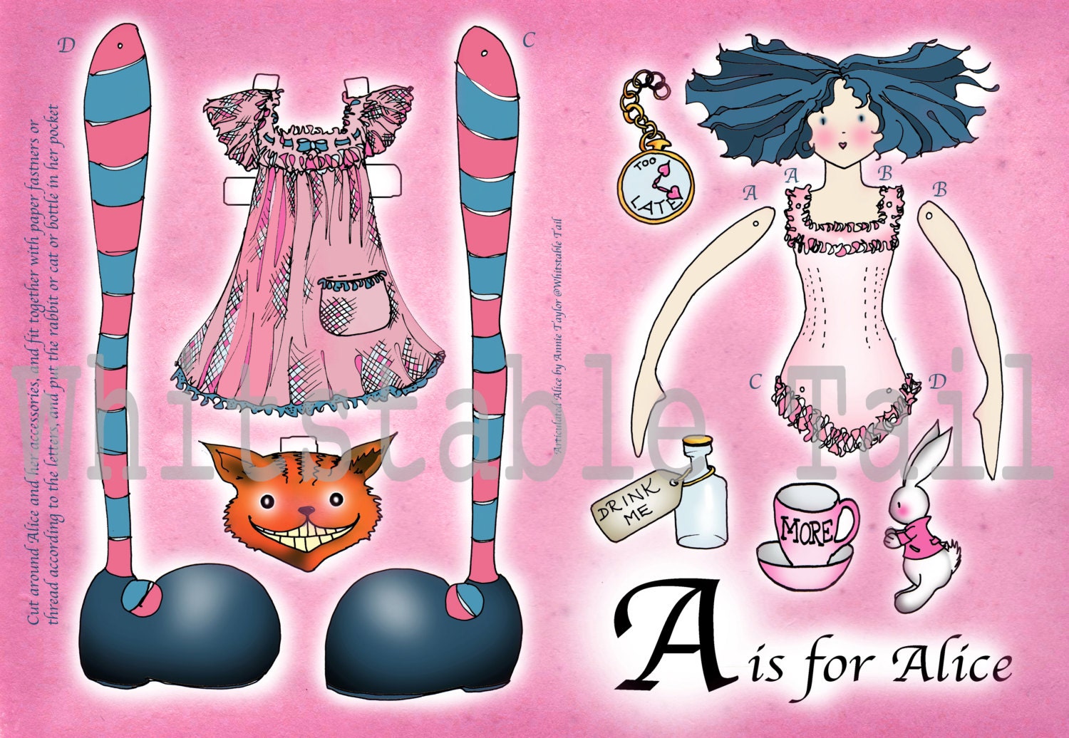 Alice in Wonderland Paper Doll