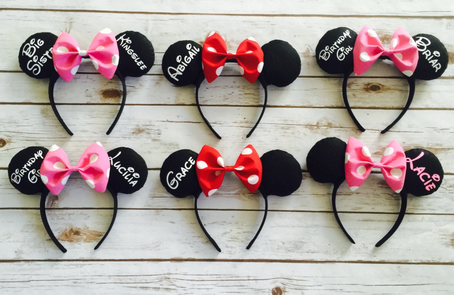 Personalized Mickey/Minnie ears