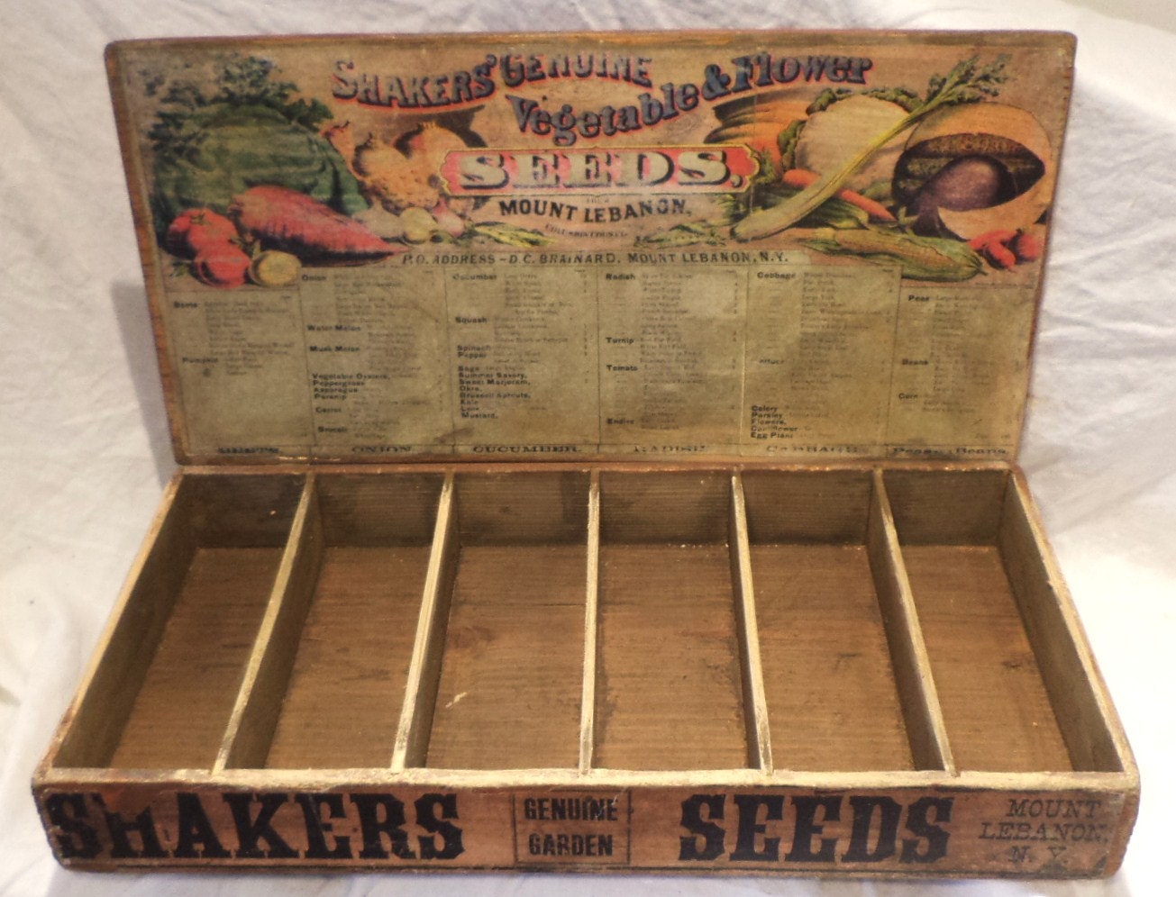 Shaker Seed Box, Vintage Seed Packet Display, Antique Organizer – Haute ...