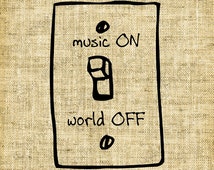 Unique music on world off related items | Etsy