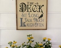 Popular items for deck signs on Etsy