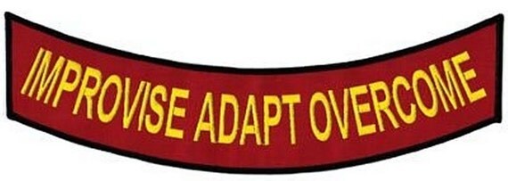 Improvise Adapt Overcome USMC Corp Military Marine by Heygidday