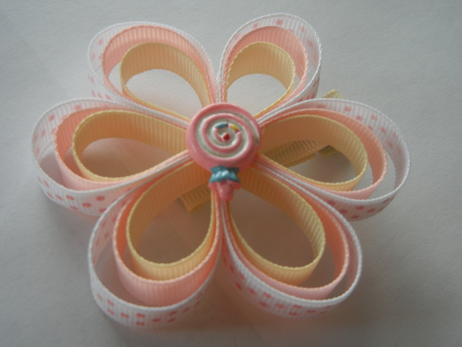 Loop Flower Bow Hair Bow Hair Accesories Beauty By Carmelasdesigns