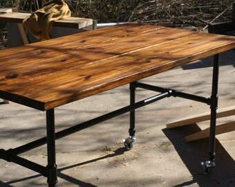 Black Pipe Dining Table