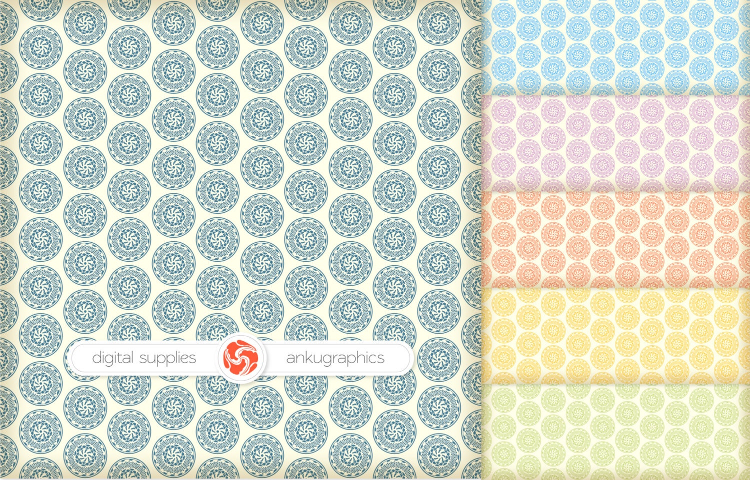 VINTAGE PAPER Digital Overlays for Instant Download