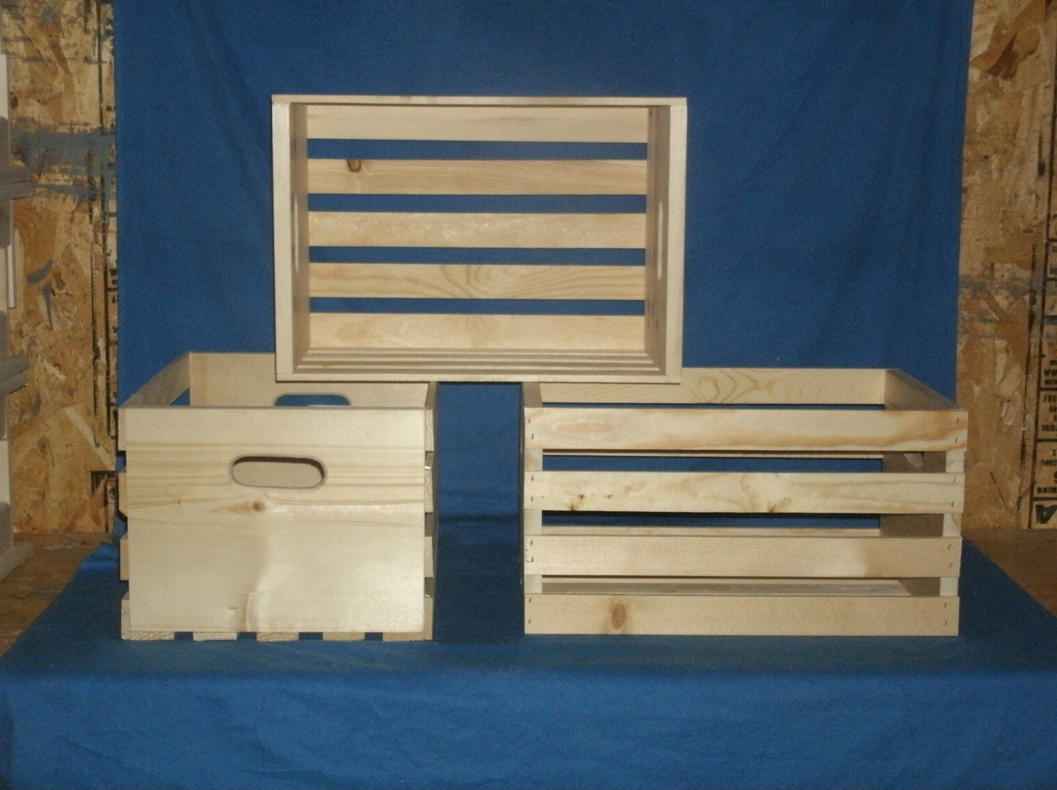 Rustic 18 wooden storage cratewood crate wooden box wooden
