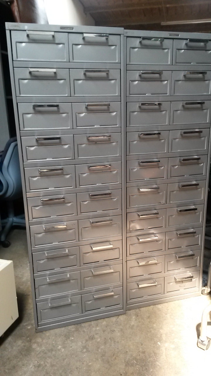 1967 Datacase by Steelcase Card Catalog Cabinet – Industrial Grey ...