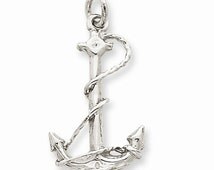 Popular items for gold anchor pendant on Etsy