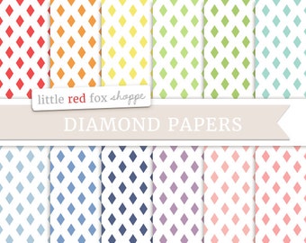 Honeycomb Digital Papers Rainbow by LittleRedFoxShoppe on Etsy