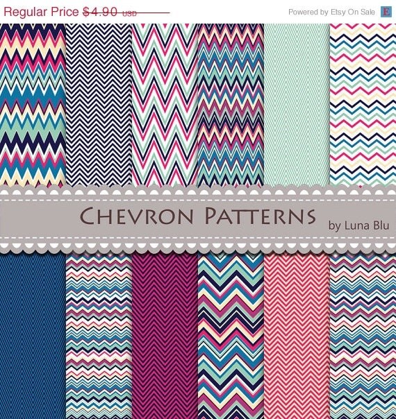 New Item added to my shop:Chevron Digital Paper: “Chevron Patterns ...