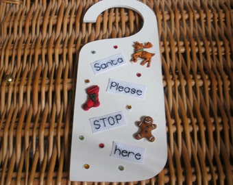 Santa stop here | Etsy