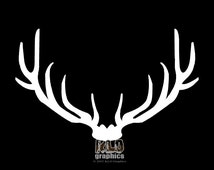 Popular items for deer antler decal on Etsy