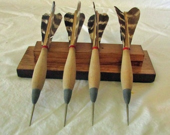 Feathered darts | Etsy