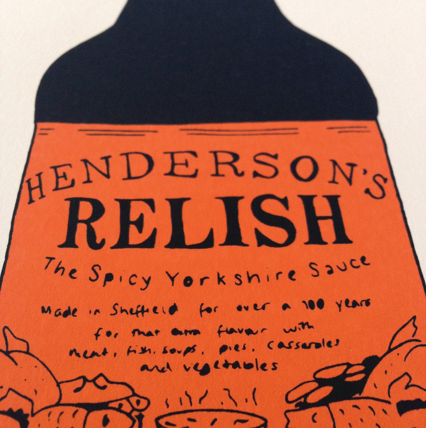 Henderson's Relish Art Print Taste Of Sheffield A4 Poster