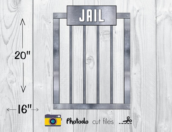 Printable jpg Jail/ Prison poster frames 16x20 instant by Photodo