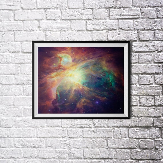 Outer Space Poster Art Hubble Telescope Orion by DareToDreamPrints