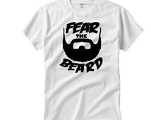 fear the beard shirt// men shirts// gift for dad// gift for boyfriend ...
