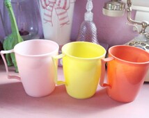 Popular items for vintage plastic cups on Etsy