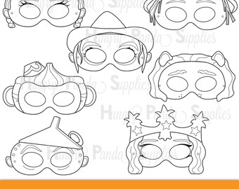 Little Red Riding Hood Printable Coloring Masks little red