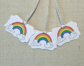 Rainbow tags | Etsy