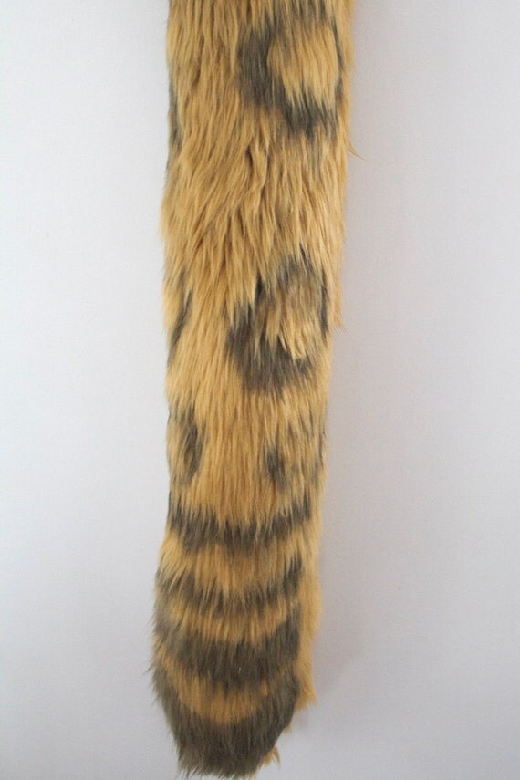 Brown Leopard Faux Fur Tail
