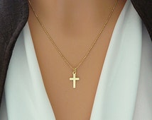 Unique girls cross necklace related items | Etsy