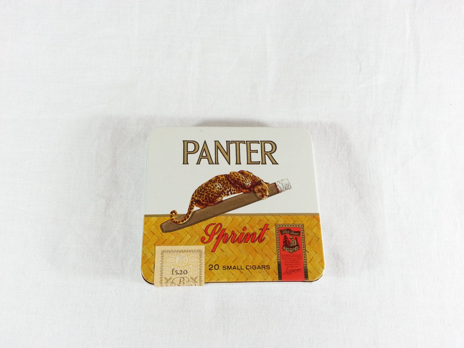 Vintage Panter Sprint Cigars tin can – box – Haute Juice