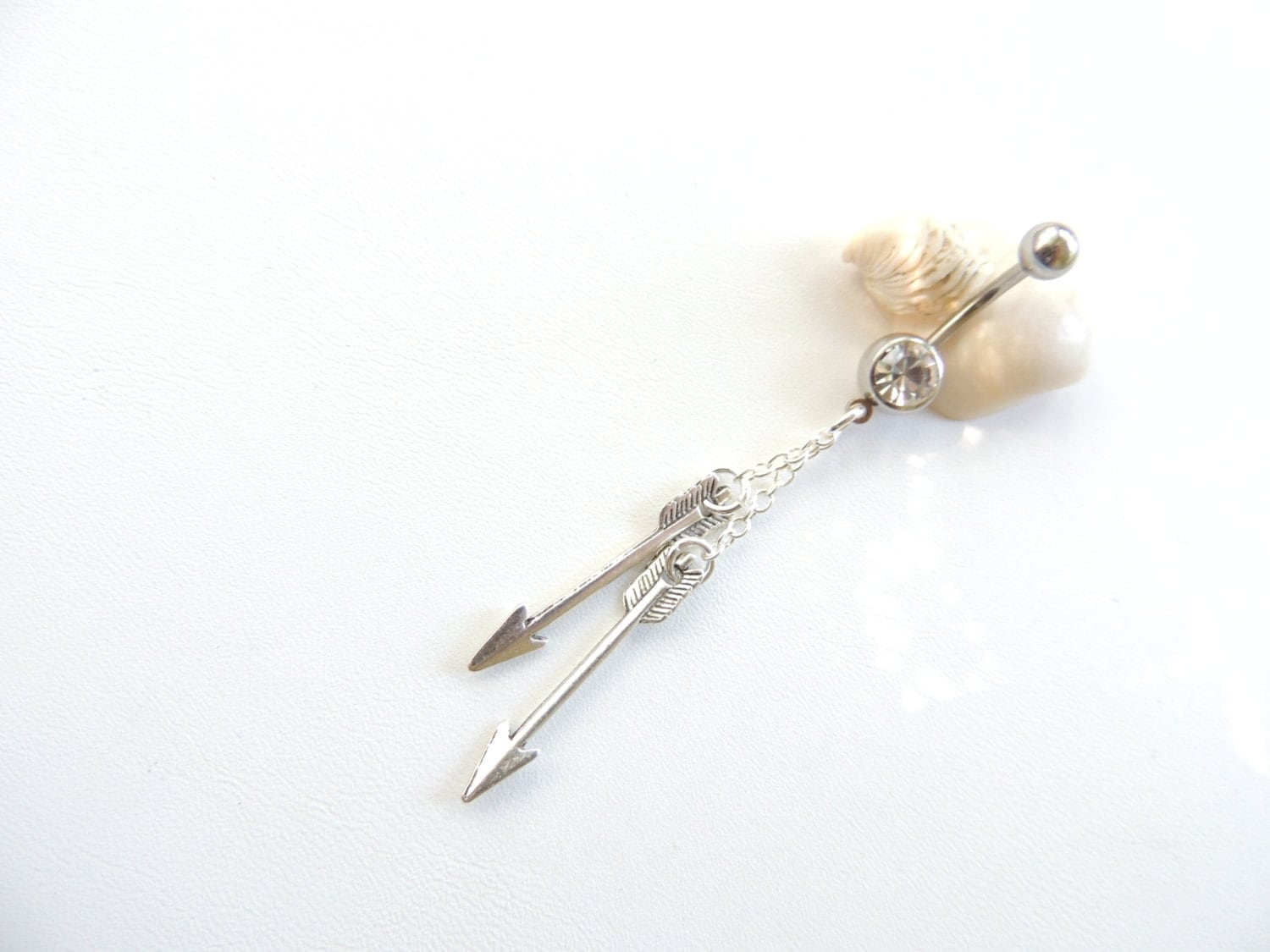 Vertical Arrow Belly Button Ring Arrow Navel Rings Body