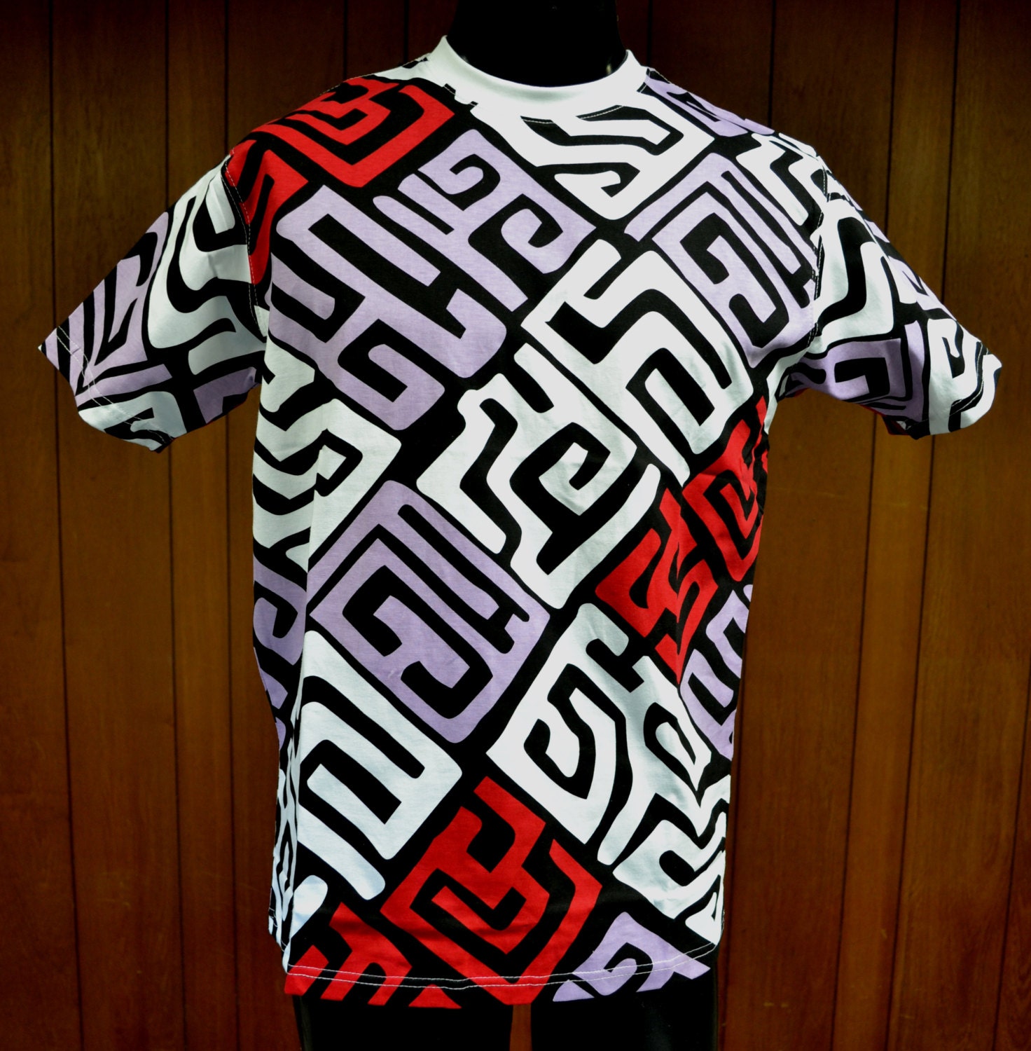 African Print Hipster t-shirt tee tribal pattern by Afrikoop