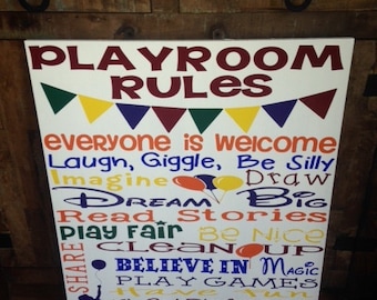 Playroom sign | Etsy