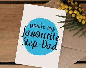 Stepdad card | Etsy