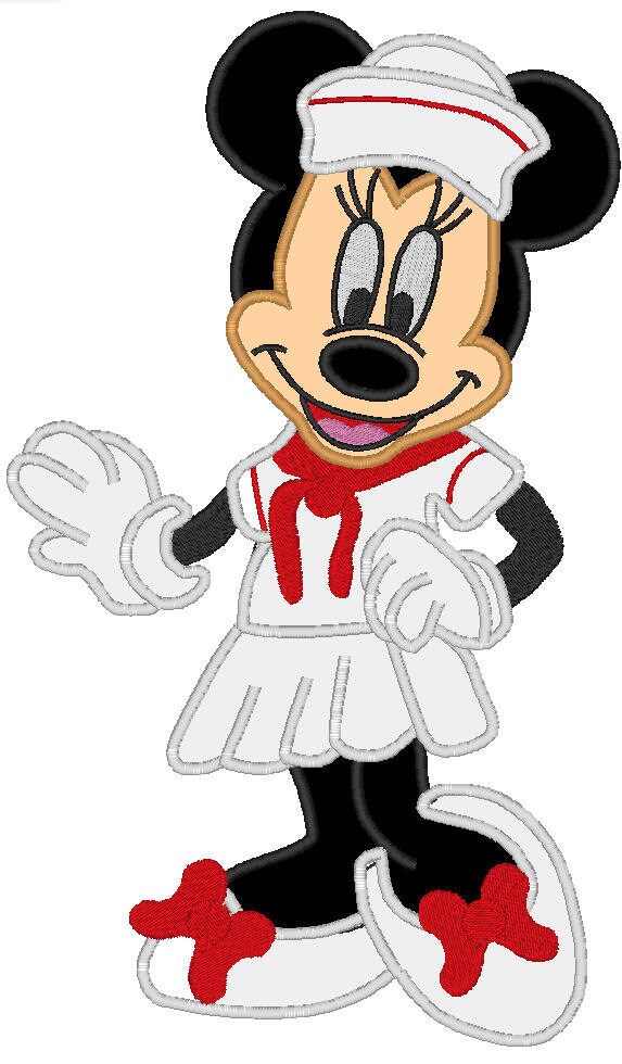 Cute Minnie Inspired Nautical Sailor Girl Fan Art DIY