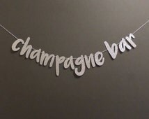 Popular items for champagne banner on Etsy