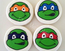 Popular items for ninja turtle cookies on Etsy