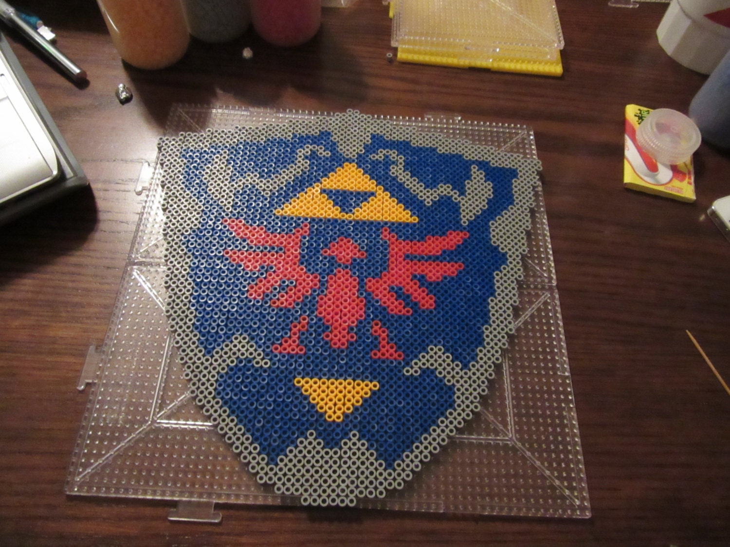 Perler Bead Hylian Shield