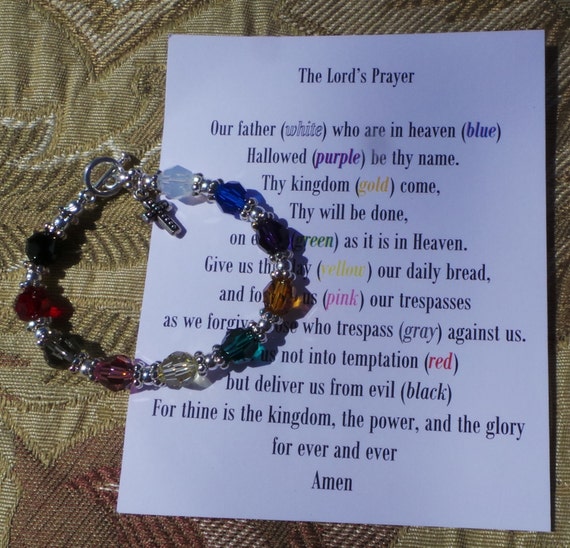 Lord's prayer bracelet