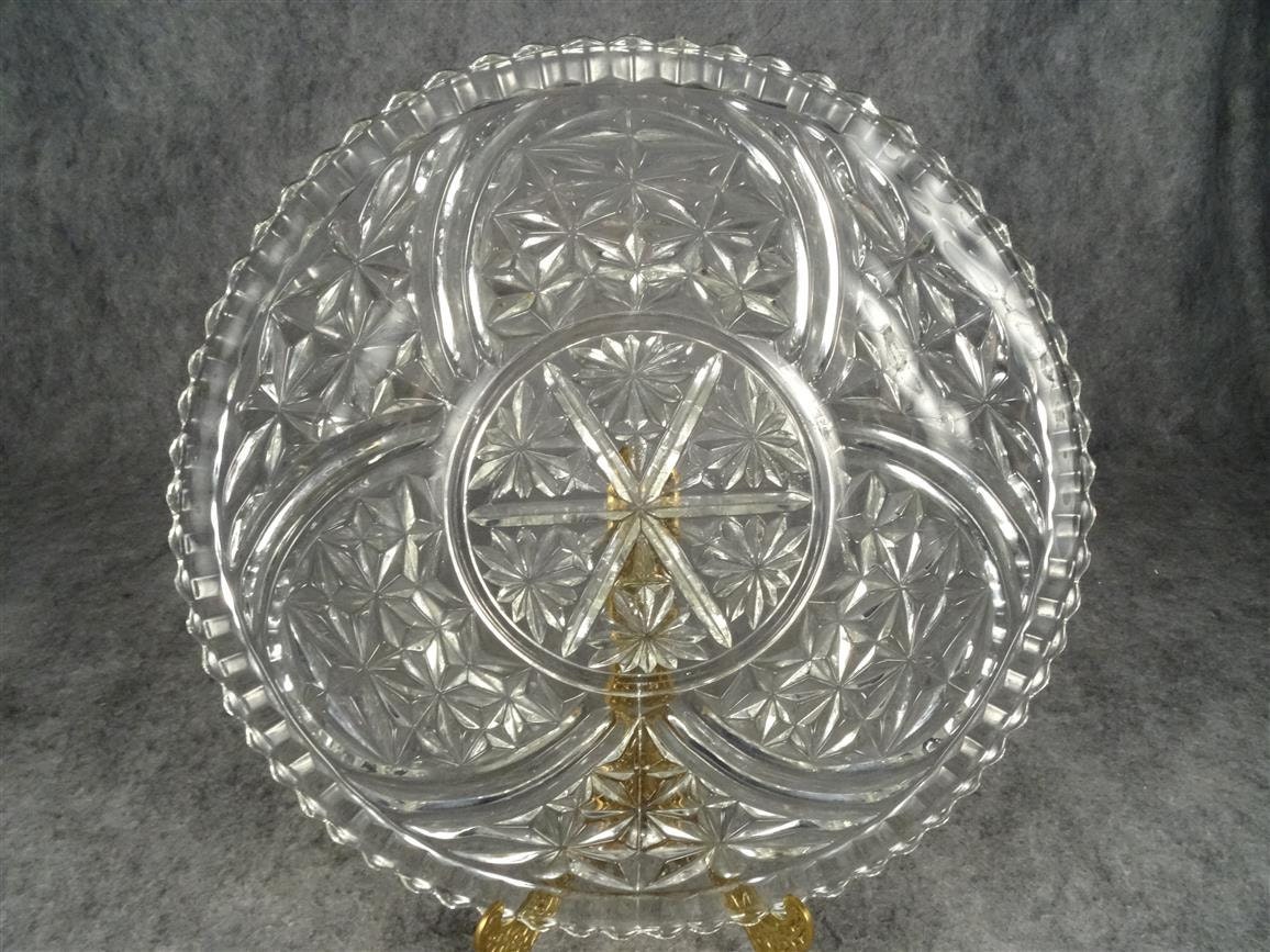 Decorative Lead Crystal 12 1/2″ Round Serving Tray – Haute Juice