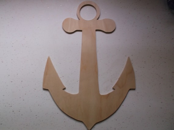 Large Wood Anchor Wooden Anchor Anchor Nautical Fishing