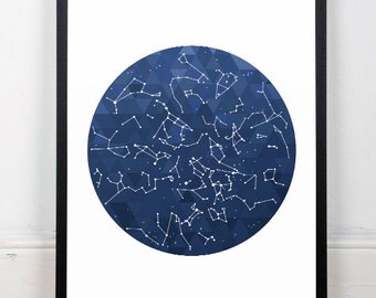 Constellation poster | Etsy