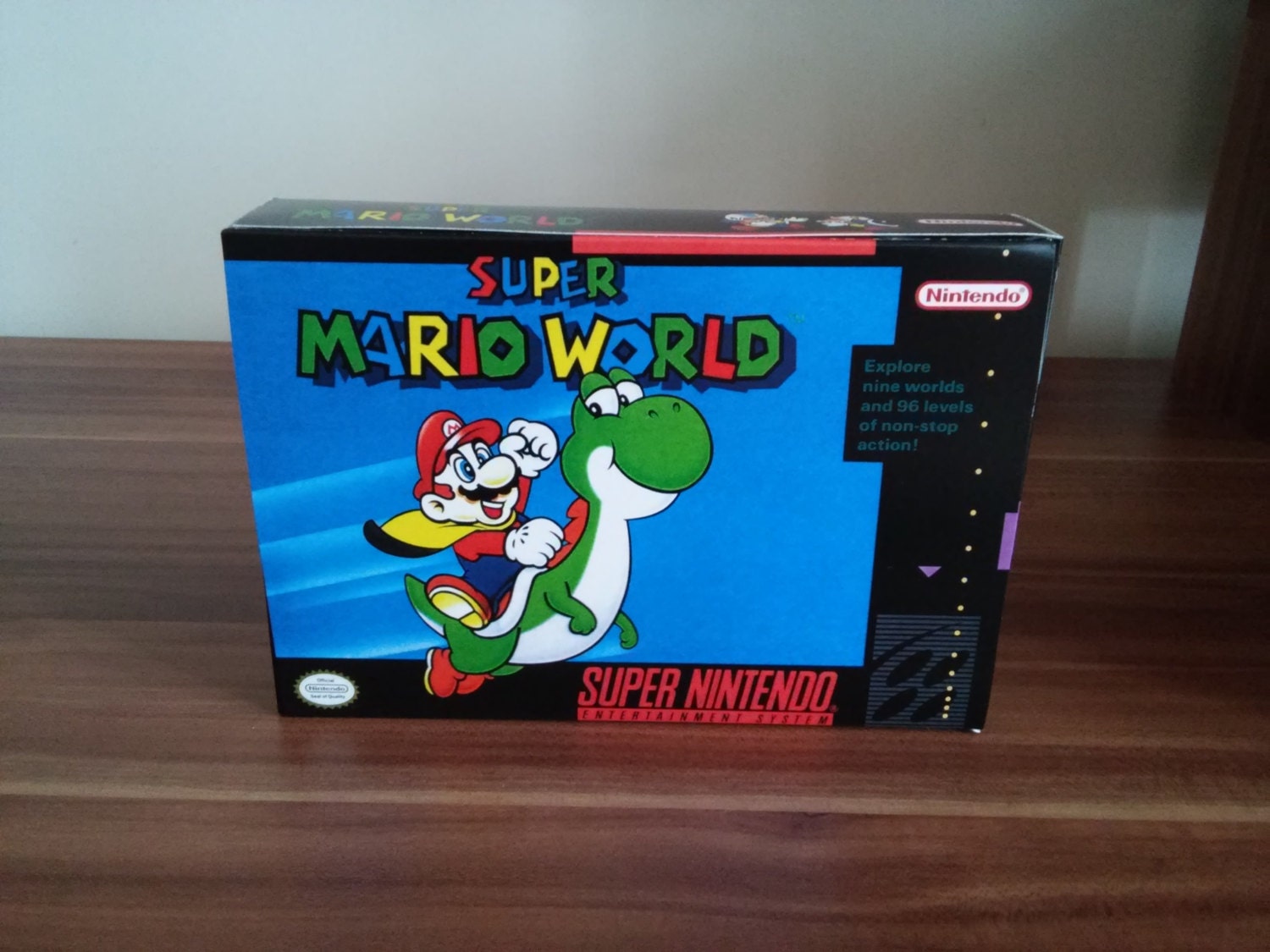 SNES Super Mario World Replacement Box and Insert
