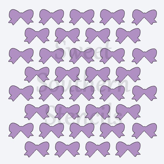 Small Bows Stencil