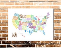 Popular items for state wall art on Etsy
