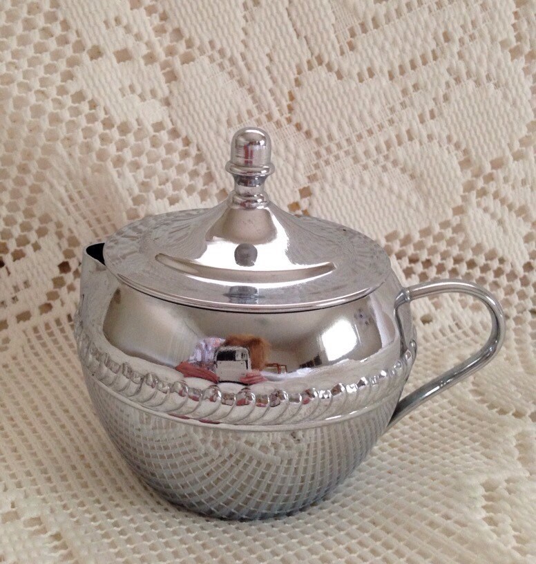 Vintage Irvinware Creamer, Shiny Chrome Finish, Silver Tone Creamer ...