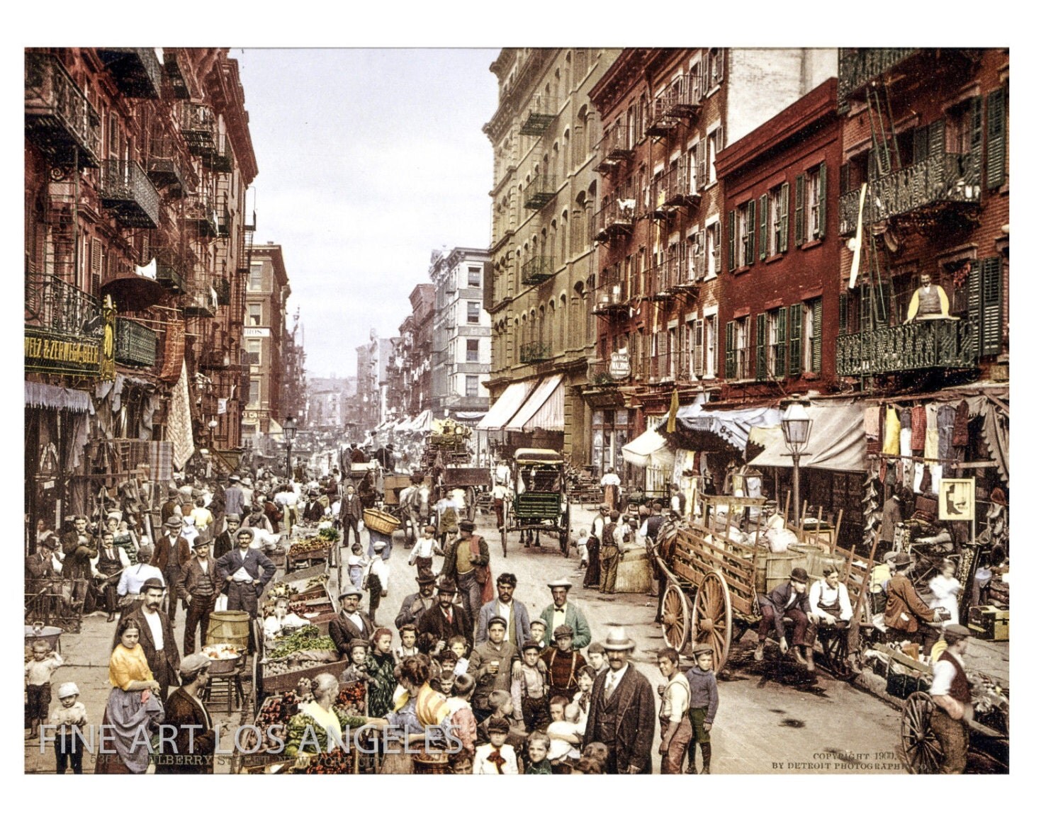 Photo of Mulberry Street New York City 1900 Detroit Photo
