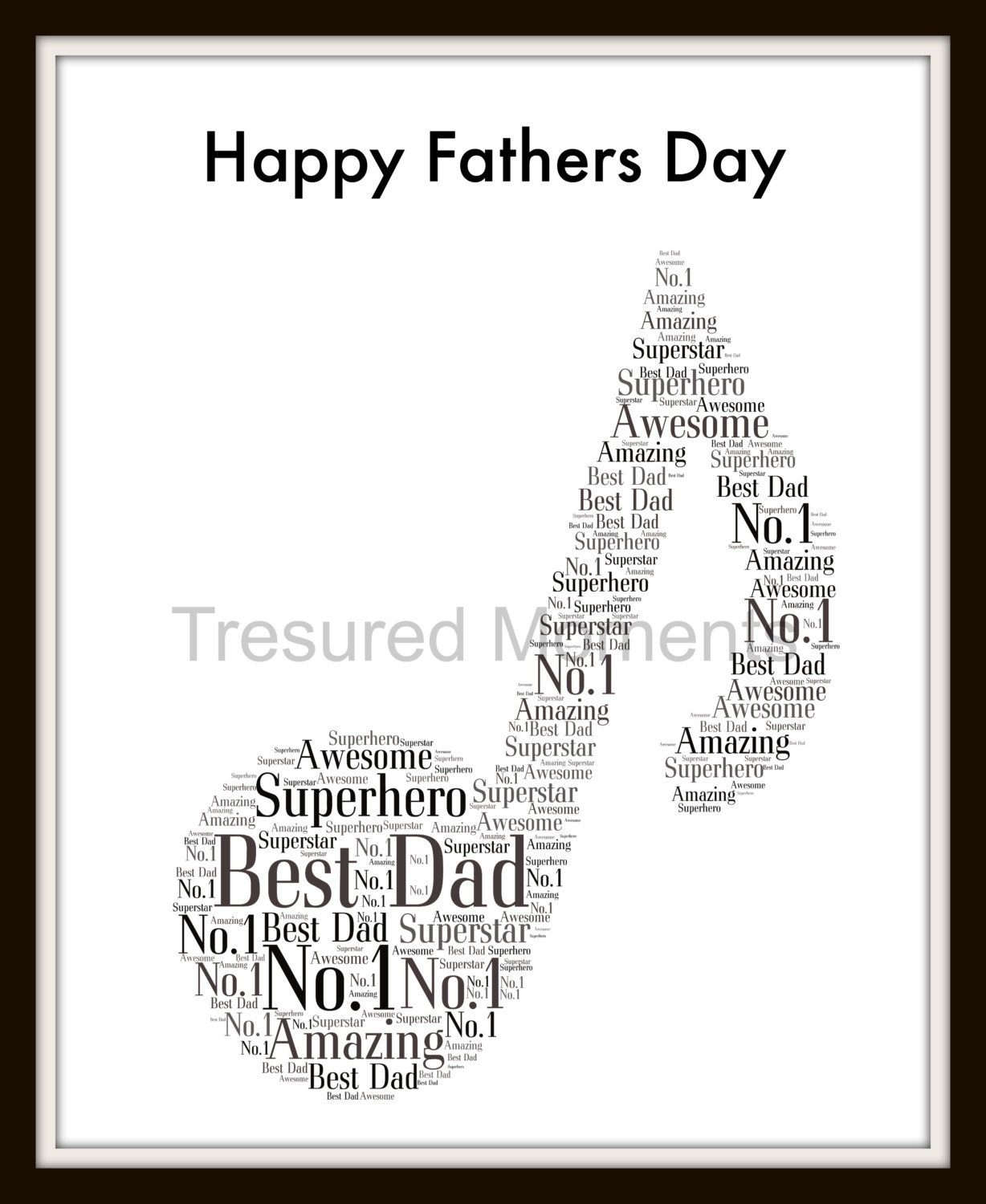 Music note word art Dad Fathers Day by TreasuredMoments2015
