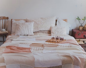 Repurposed old quilt | Etsy