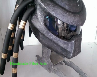 Predator helmet vinyl decal