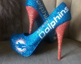 Miami dolphins shoes | Etsy