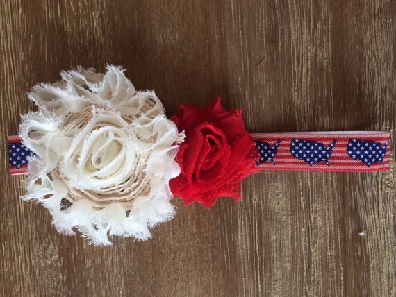 Items similar to Patriotic headband, Fourth of July Headband, 4th of ...